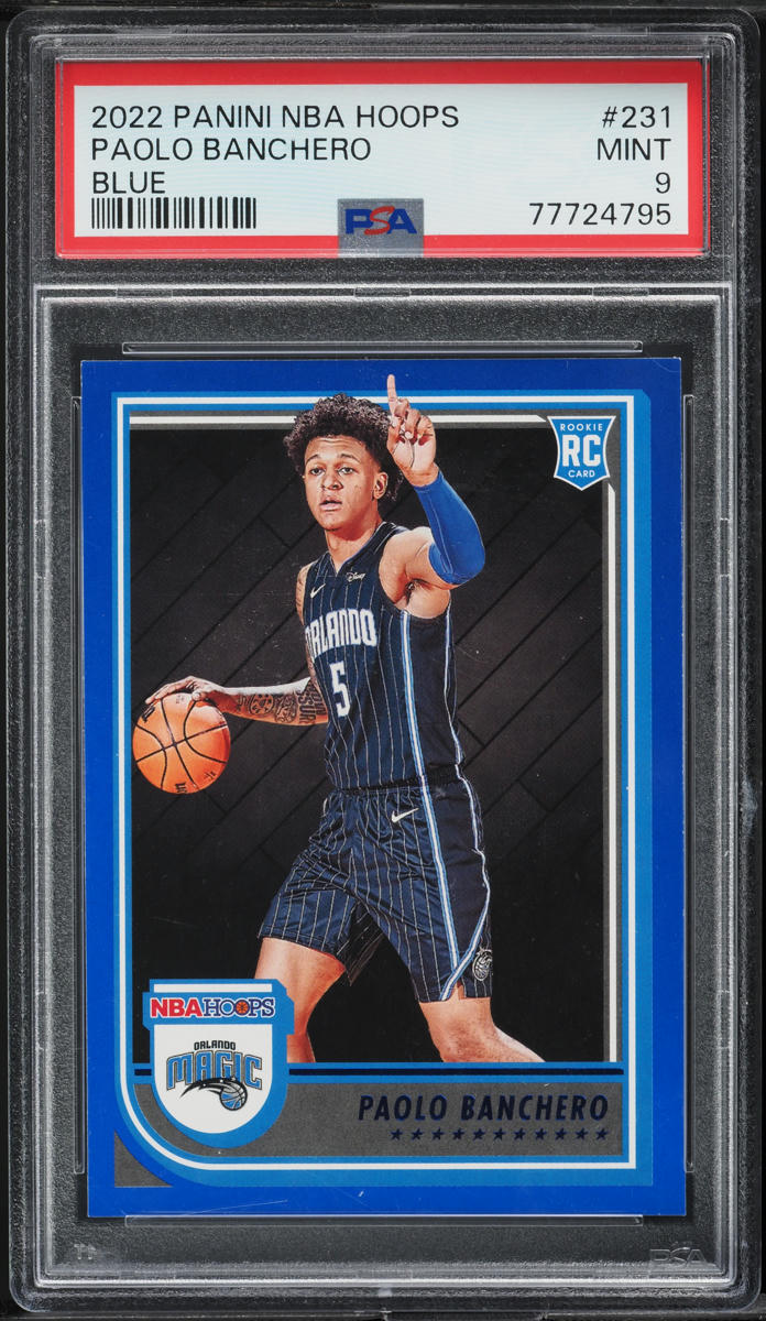 2022 NBA Hoops Blue Paolo Banchero ROOKIE #231 PSA 9 MINT on Fanatics ...