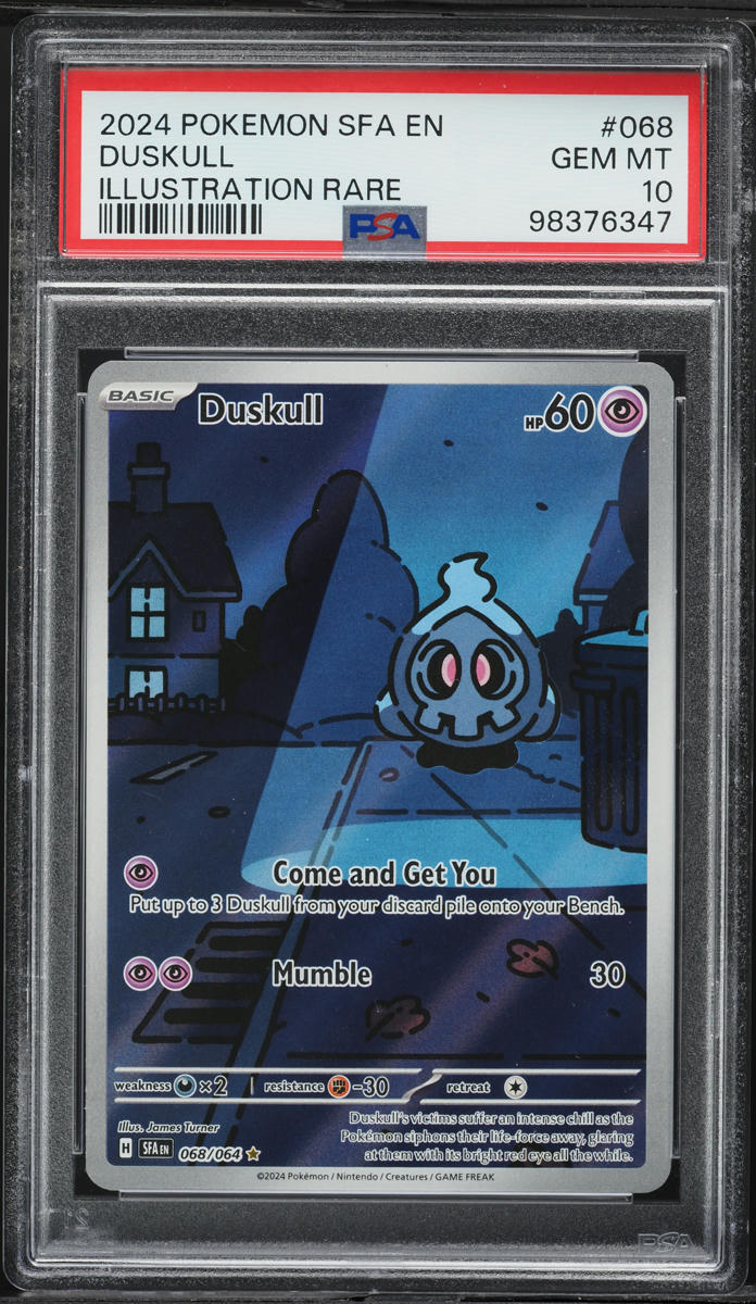 2024 Pokemon Scarlet & Violet Shrouded Fable IR Duskull #68 PSA 10 GEM ...