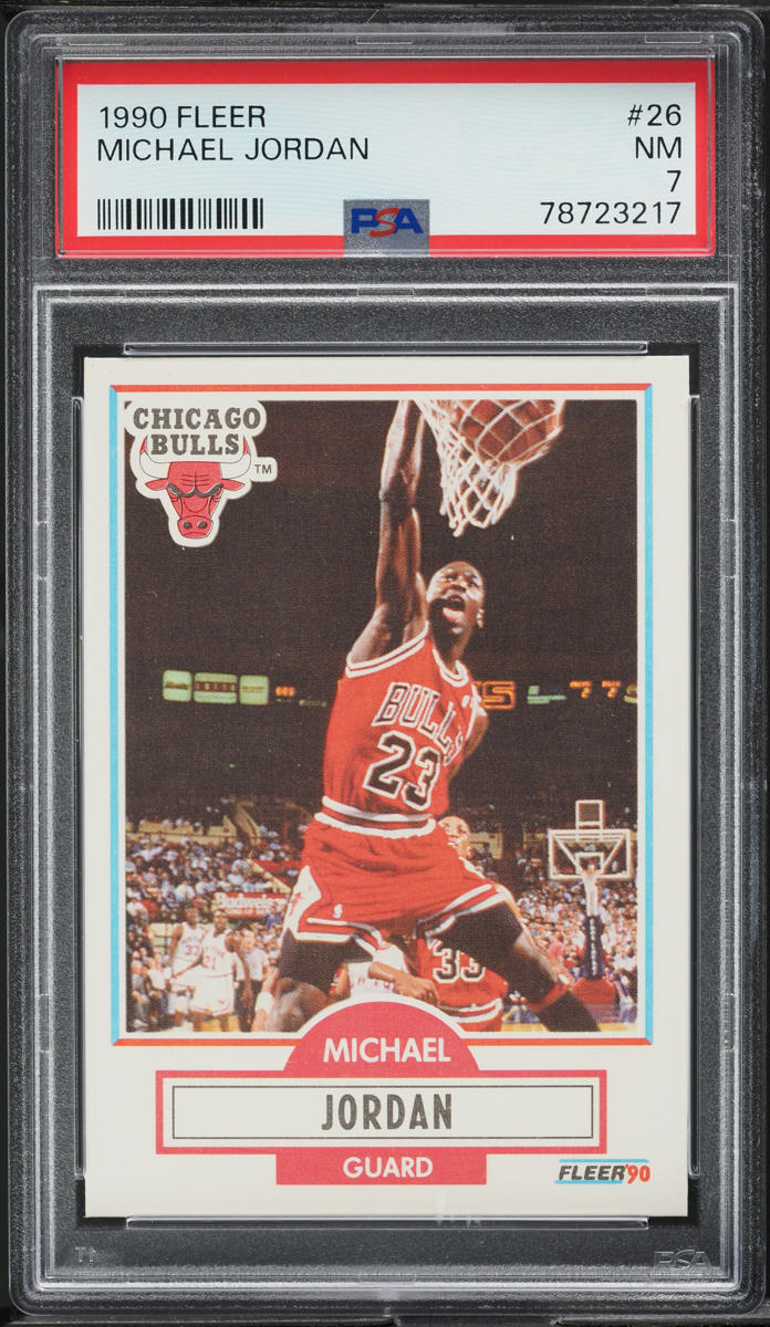 1990 Fleer Basketball Michael Jordan #26 PSA 7 NRMT on Fanatics Collect