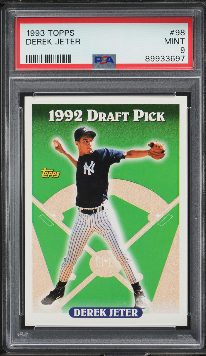 1993 Topps Derek Jeter ROOKIE #98 PSA 9 MINT on Fanatics Collect