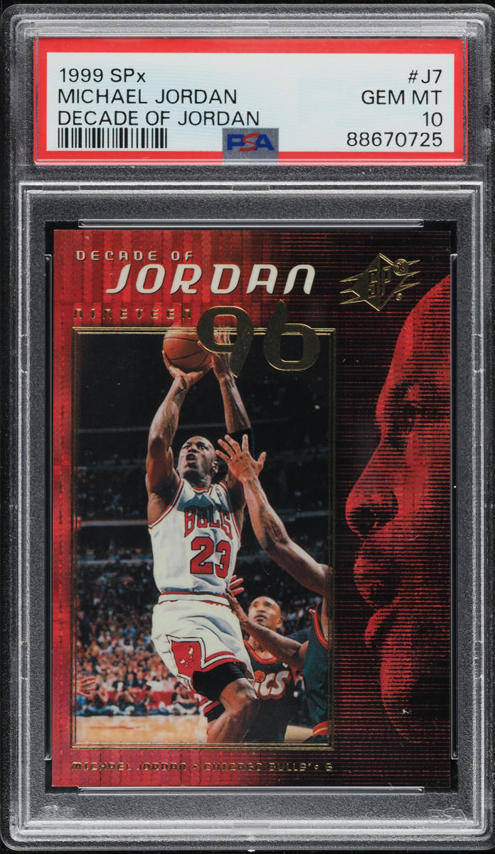1999 SPx Decade Of Jordan Michael Jordan #J7 PSA 10 GEM MINT on ...