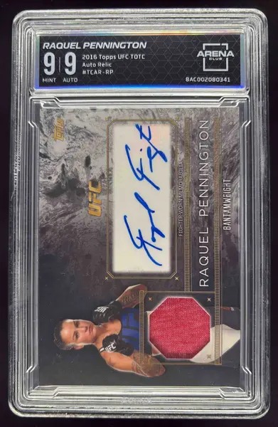 2016 Topps UFC Top of the Class Relic #TCAR-RP Raquel Pennington Auto ...