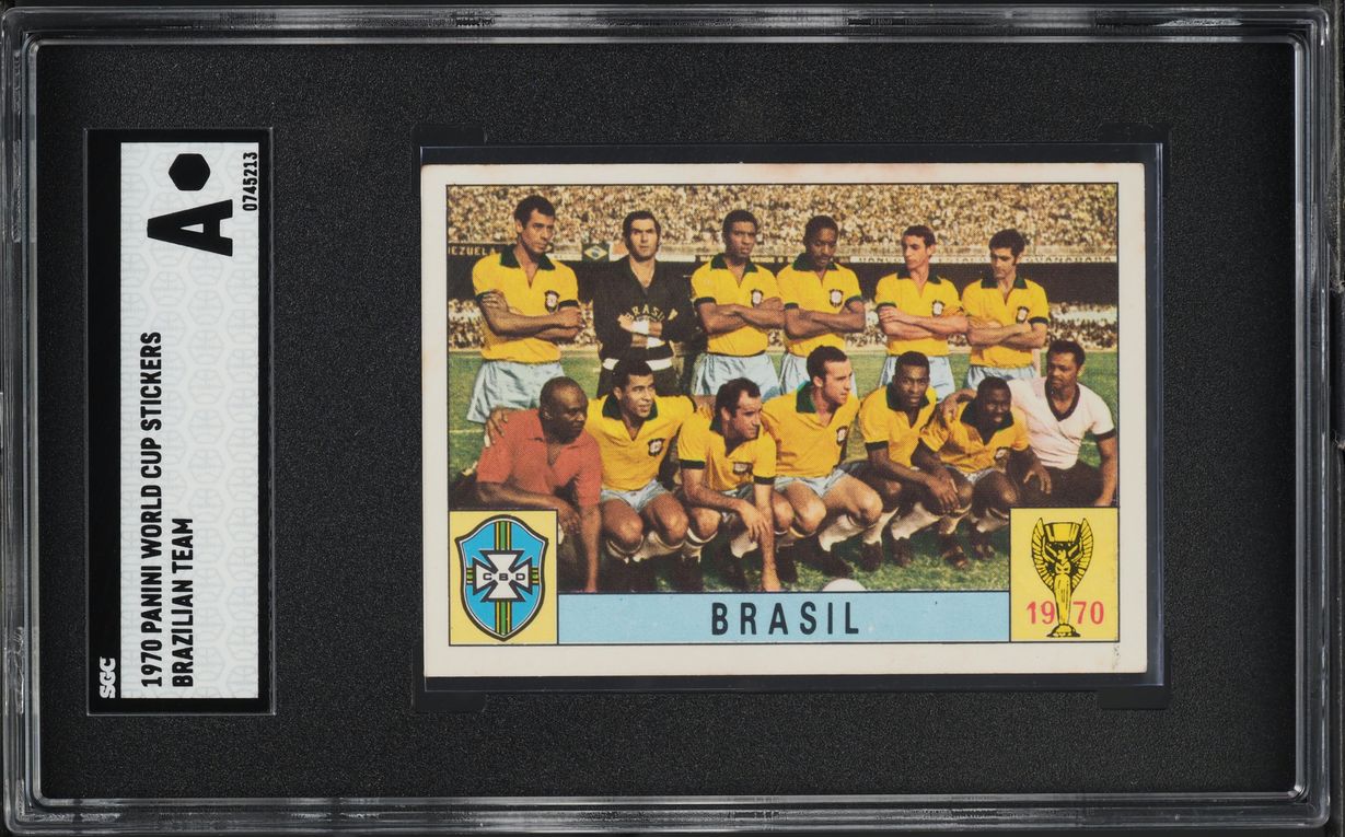 1970 Panini World Cup Stickers Brazilian Team SGC AUTH on Fanatics Collect