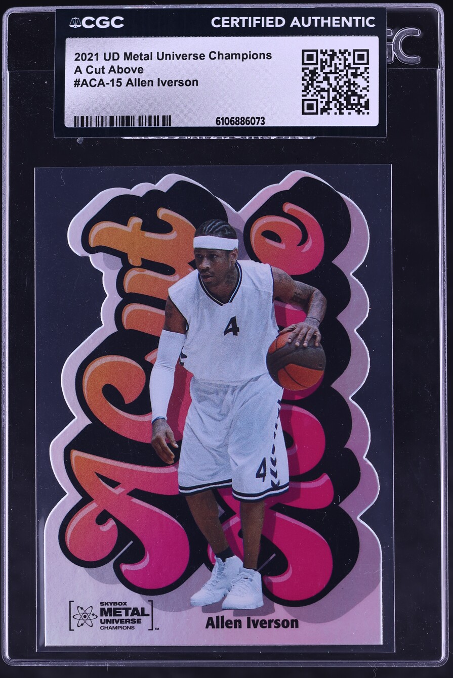 2021 Metal Universe Champions A Cut Above Allen Iverson #ACA-15 CGC ...