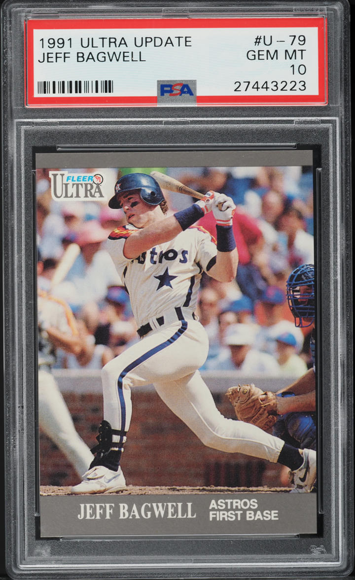 1991 Ultra Update Jeff Bagwell ROOKIE #U-79 PSA 10 GEM MINT on Fanatics ...
