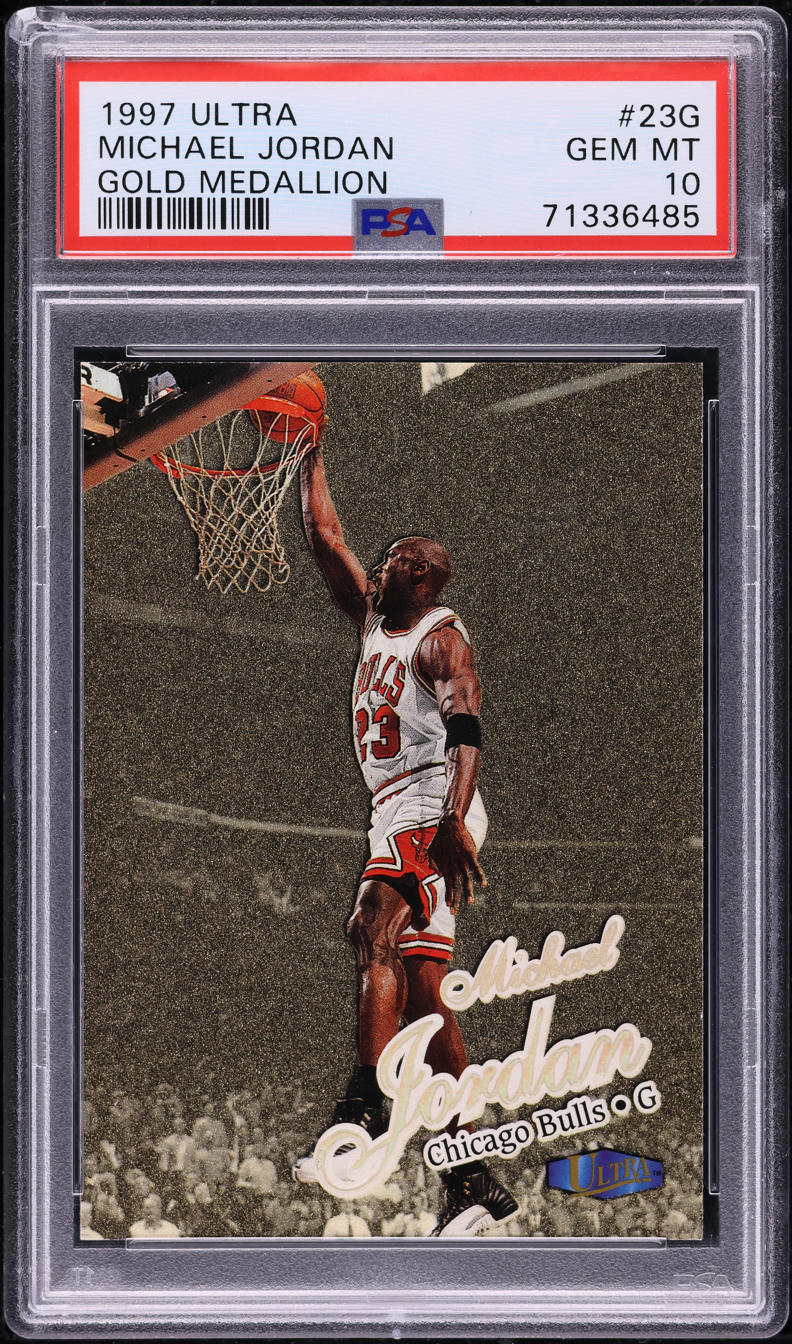 1997 Ultra Gold Medallion Michael Jordan #23G PSA 10 GEM MINT on ...