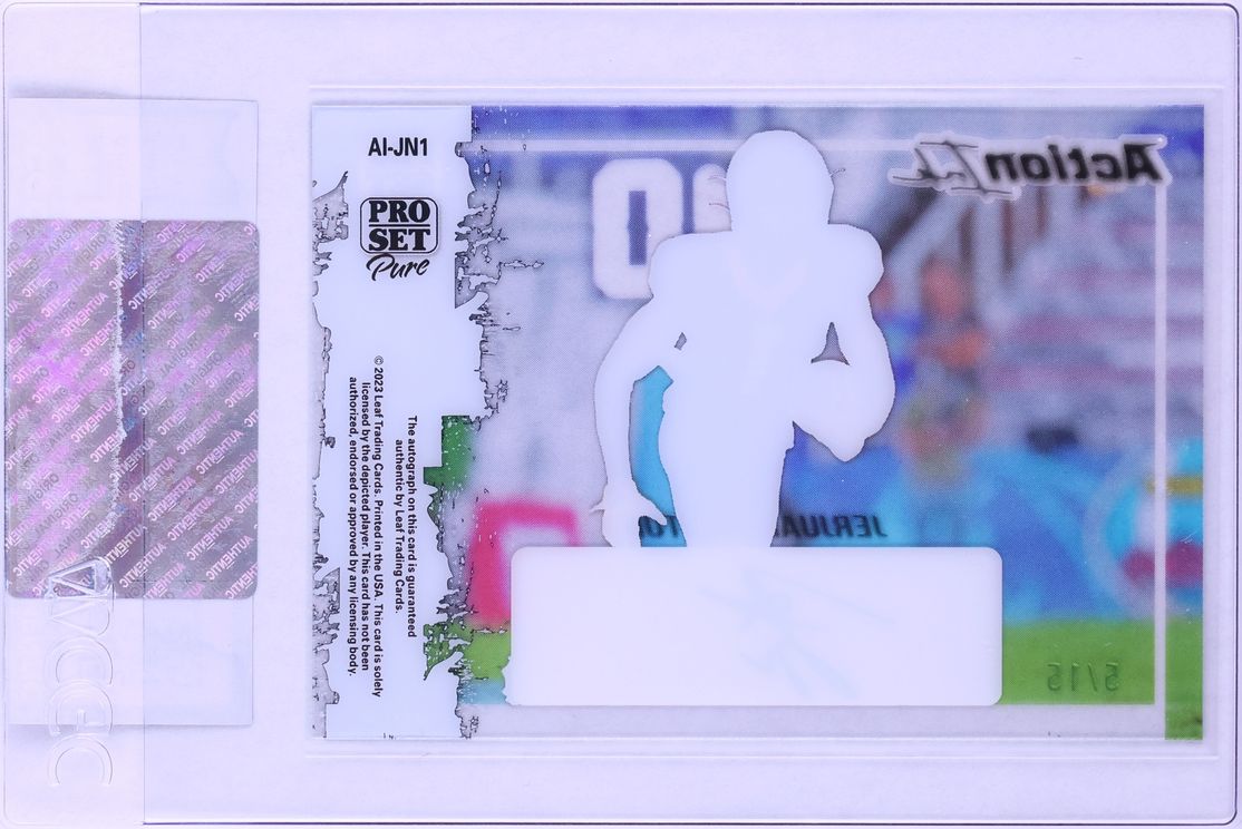 2023 Leaf Pro Set Pure Action Ink Clear Silver Spectrum Jerjuan Newton ...