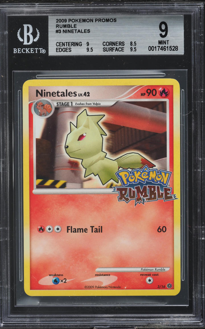 2009 Pokemon Platinum Promo Rumble Ninetales #3 BGS 9 MINT on Fanatics ...