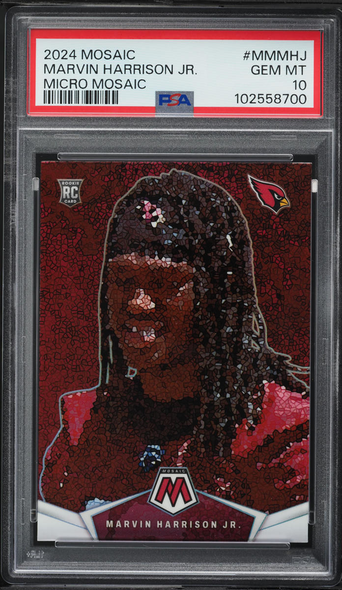 2024 Panini Mosaic Micro Marvin Harrison Jr. ROOKIE #MM-MHJ PSA 10 GEM ...