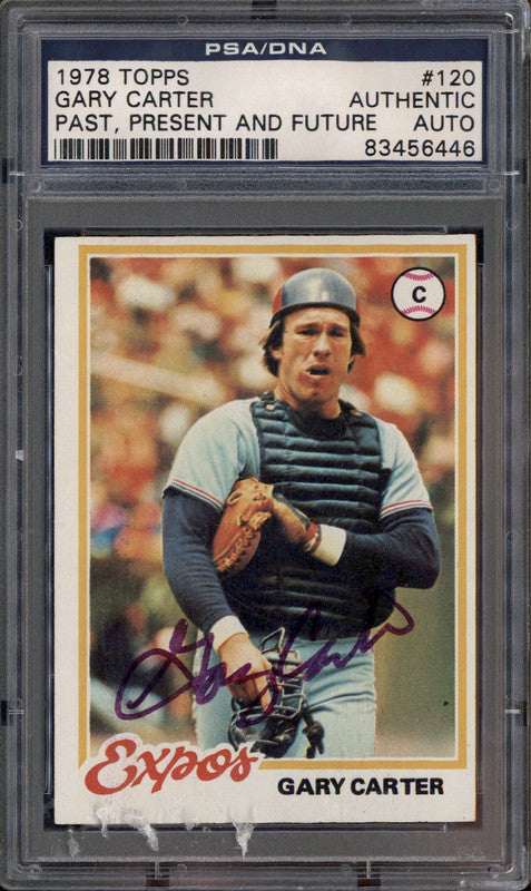 1978 Topps #120 Gary Carter Autograph Auto PSA Authentic on Fanatics ...