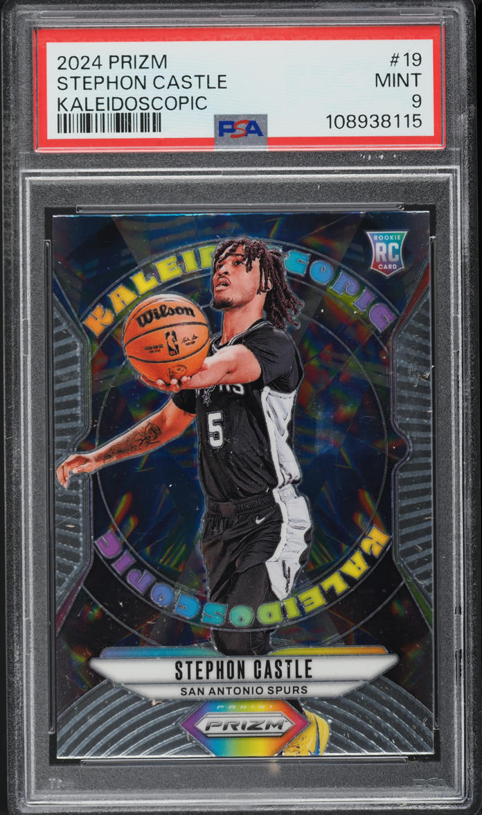2024 Panini Prizm Kaleidoscopic Stephon Castle ROOKIE #19 PSA 9 MINT on ...