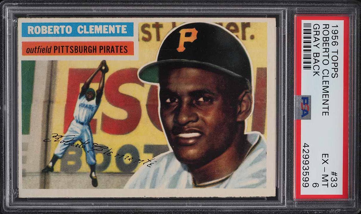 1956 Topps Roberto Clemente #33 PSA 6 EXMT on Fanatics Collect
