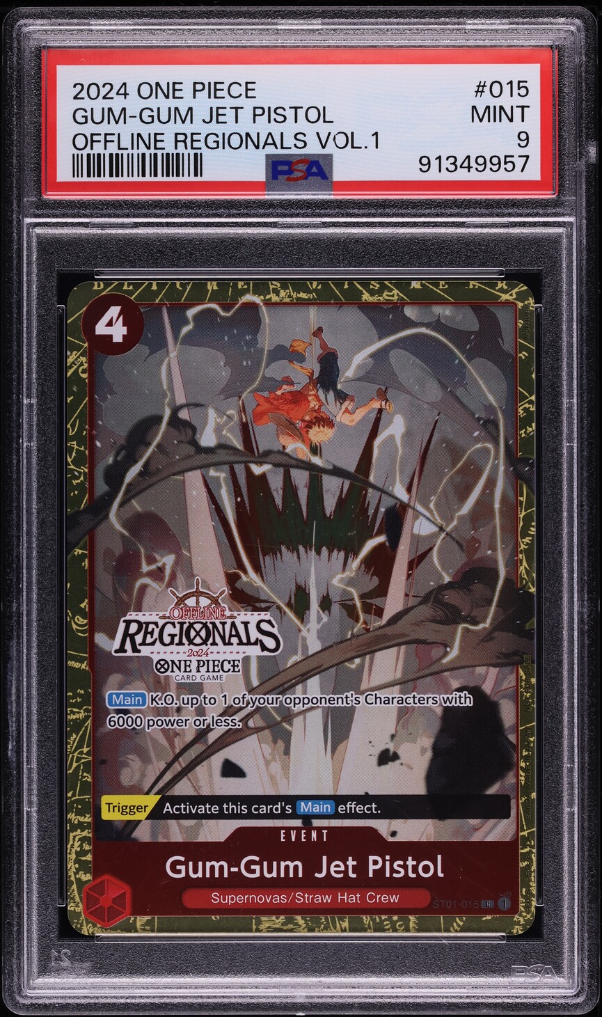2024 One Piece Offline Regionals Vol. 1 Gum-Gum Jet Pistol #ST01-015 ...