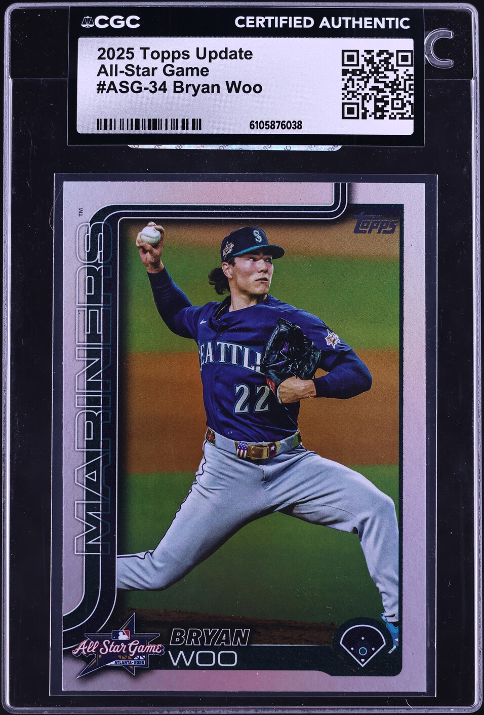 2025 Topps Update All-Star Game Bryan Woo #ASG-34 CGC AUTH on Fanatics ...