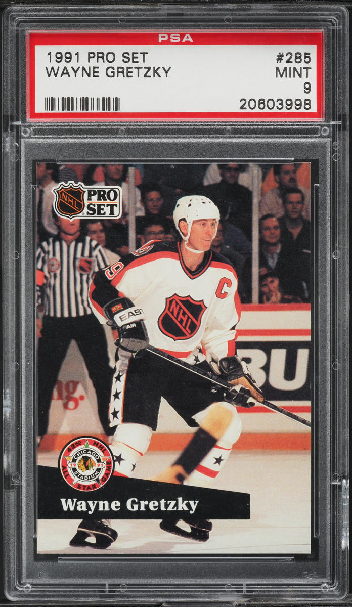 1991 Pro Set Hockey Wayne Gretzky #285 PSA 9 MINT on Fanatics Collect