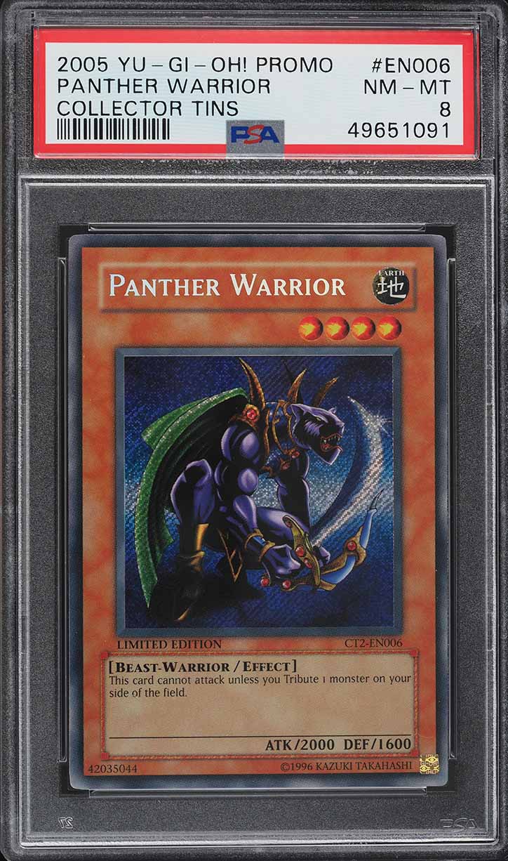 2005 Yu-Gi-Oh! Promo Collector Tins Panther Warrior #CT2-EN006 PSA 8 NM ...