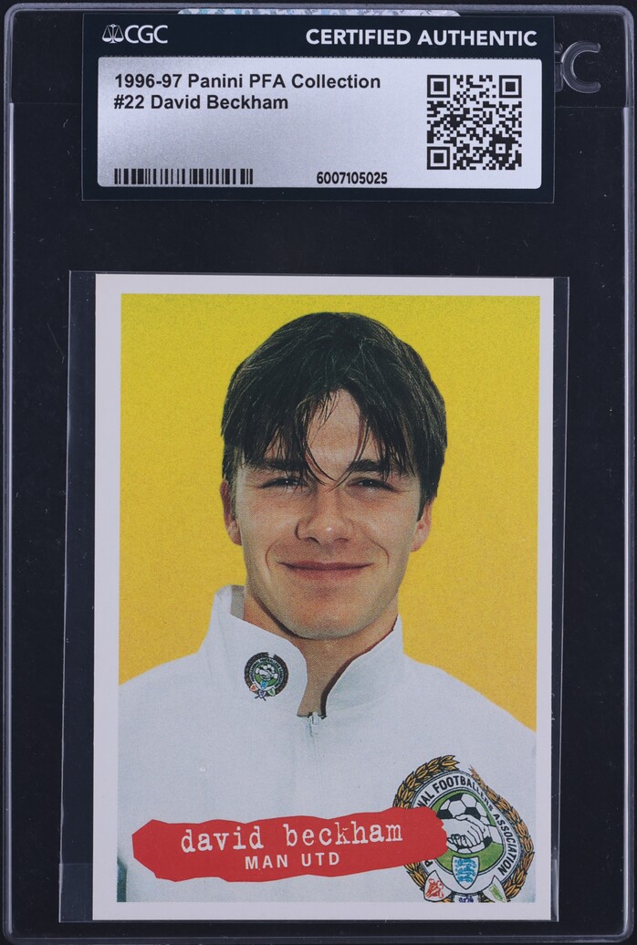 1996 Panini PFA Collection David Beckham ROOKIE #22 CGC AUTH on ...