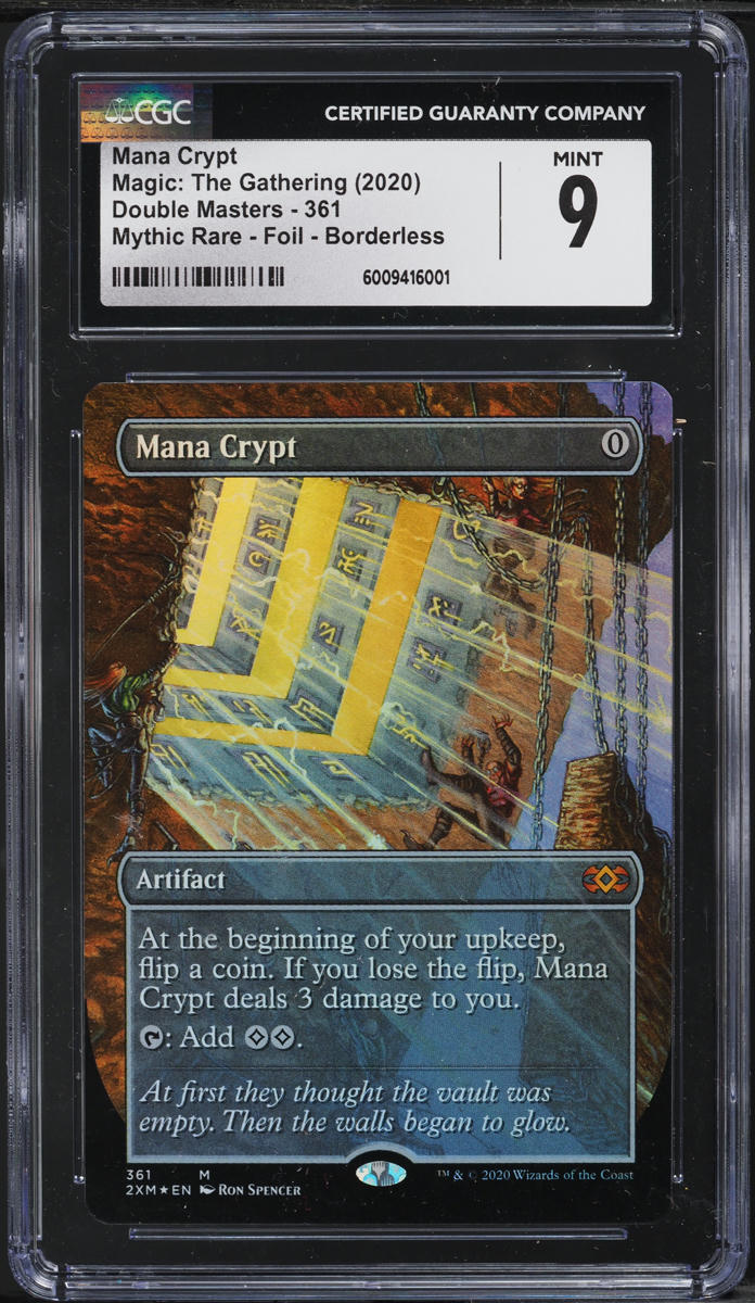2020 Magic The Gathering MTG Double Masters Borderless Foil Mana Crypt CGC 9 on Fanatics Collect