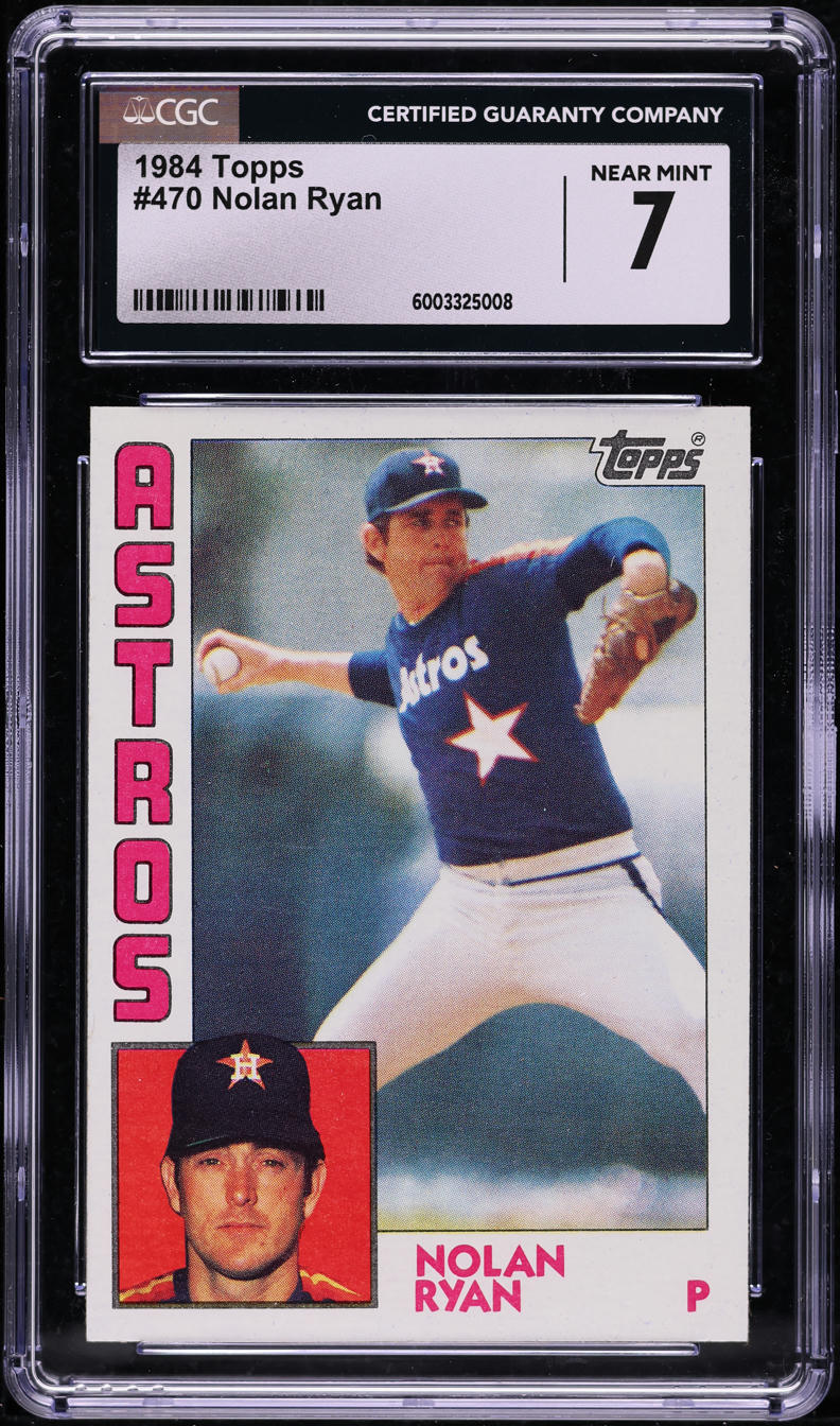 1984 Topps Nolan Ryan #470 CGC 7 NRMT on Fanatics Collect