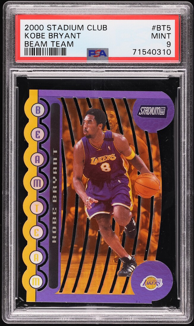 2000 Stadium Club Beam Team Kobe Bryant /500 #BT5 PSA 9 MINT on ...