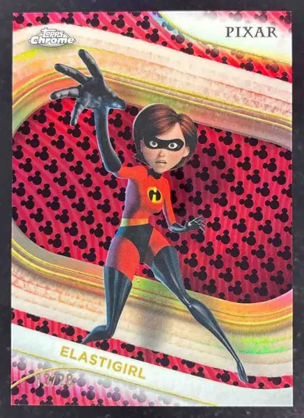 2025 Topps Chrome Disney Mickey Mouse Logo Refractor #149 Elastigirl ...