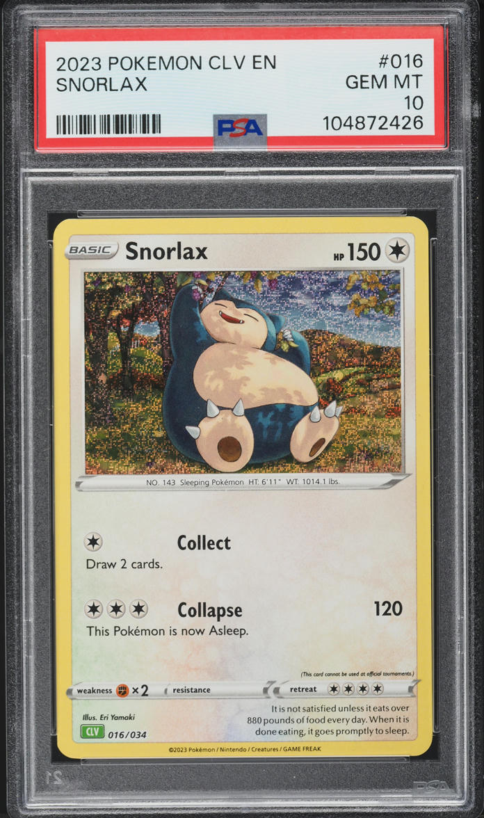 2023 Pokemon TCG Classic Collection Holo Snorlax #16 PSA 10 GEM MINT on Fanatics Collect