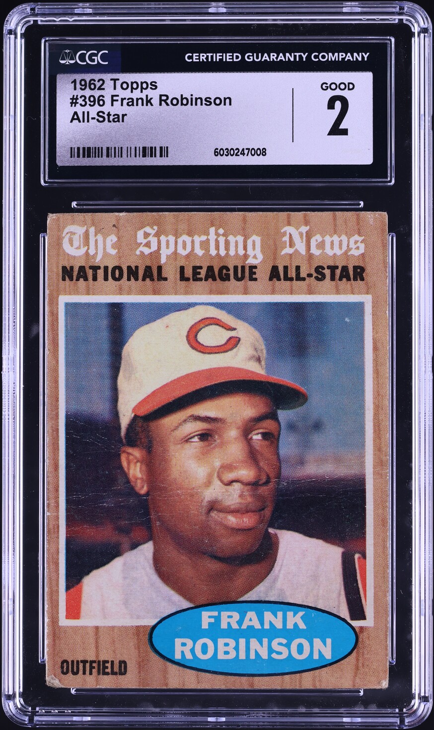 1962 Topps Frank Robinson ALL-STAR #396 CGC 2 GD on Fanatics Collect