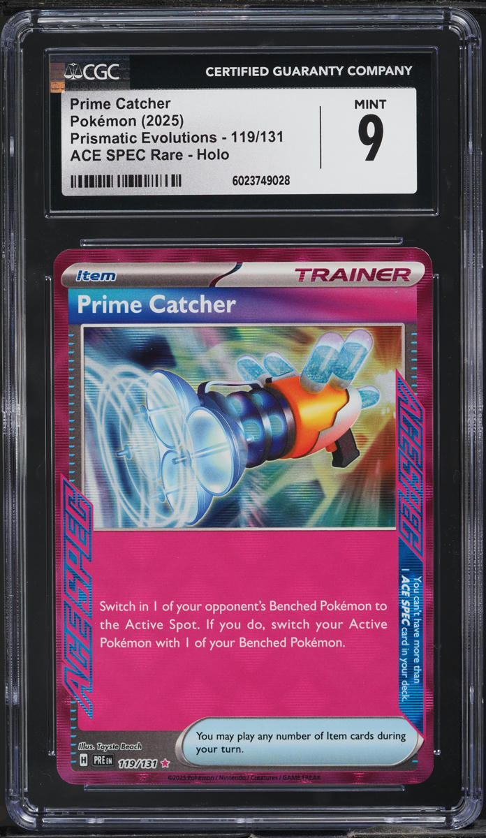 2025 Pokemon SV Prismatic Evolutions Ace Spec Holo Prime Catcher #119 ...