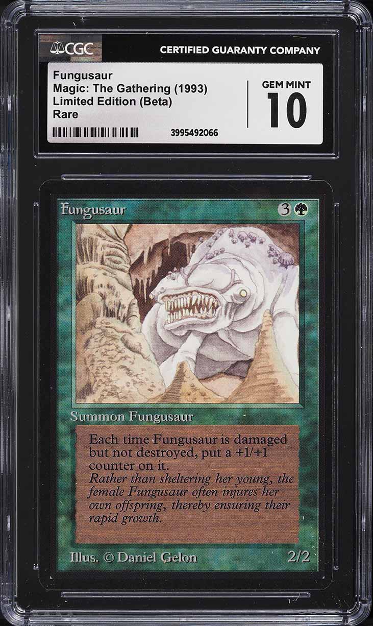 1993 Magic The Gathering MTG Beta Rare Fungusaur CGC 10 GEM MINT on ...