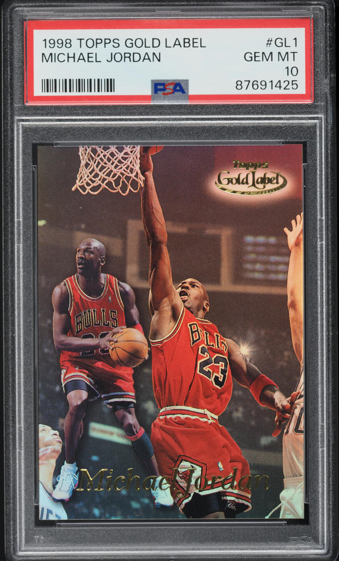 1998 Topps Gold Label Michael Jordan #GL1 PSA 10 GEM MINT on Fanatics ...
