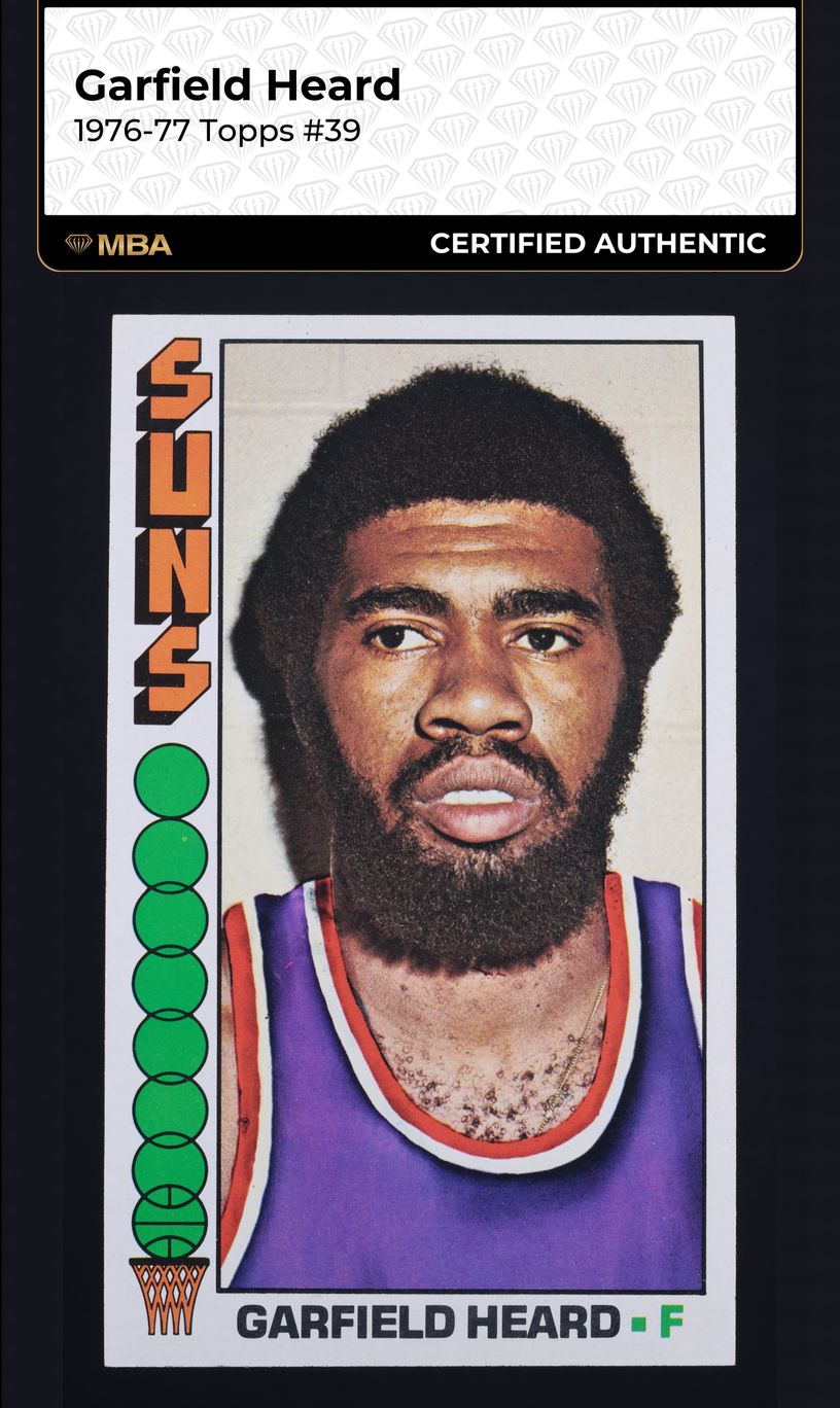1976 Topps Basketball Garfield Heard #39 MBA AUTH on Fanatics Collect