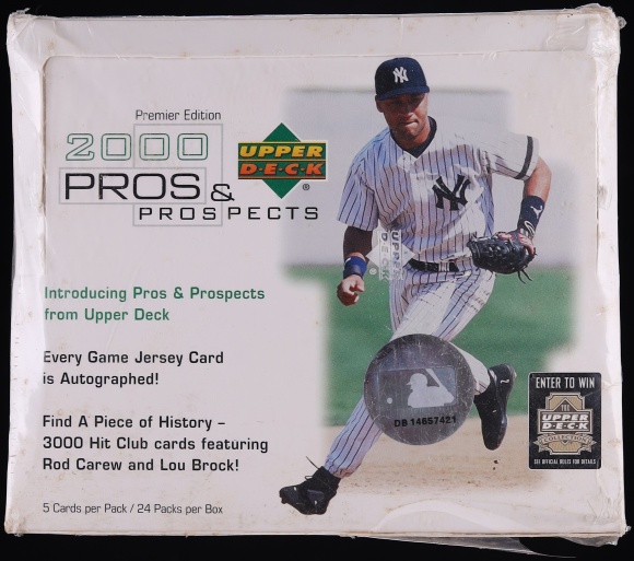 2000 Upper Deck Pros & Prospects Baseball Sealed Hobby Box, 24ct Packs ...