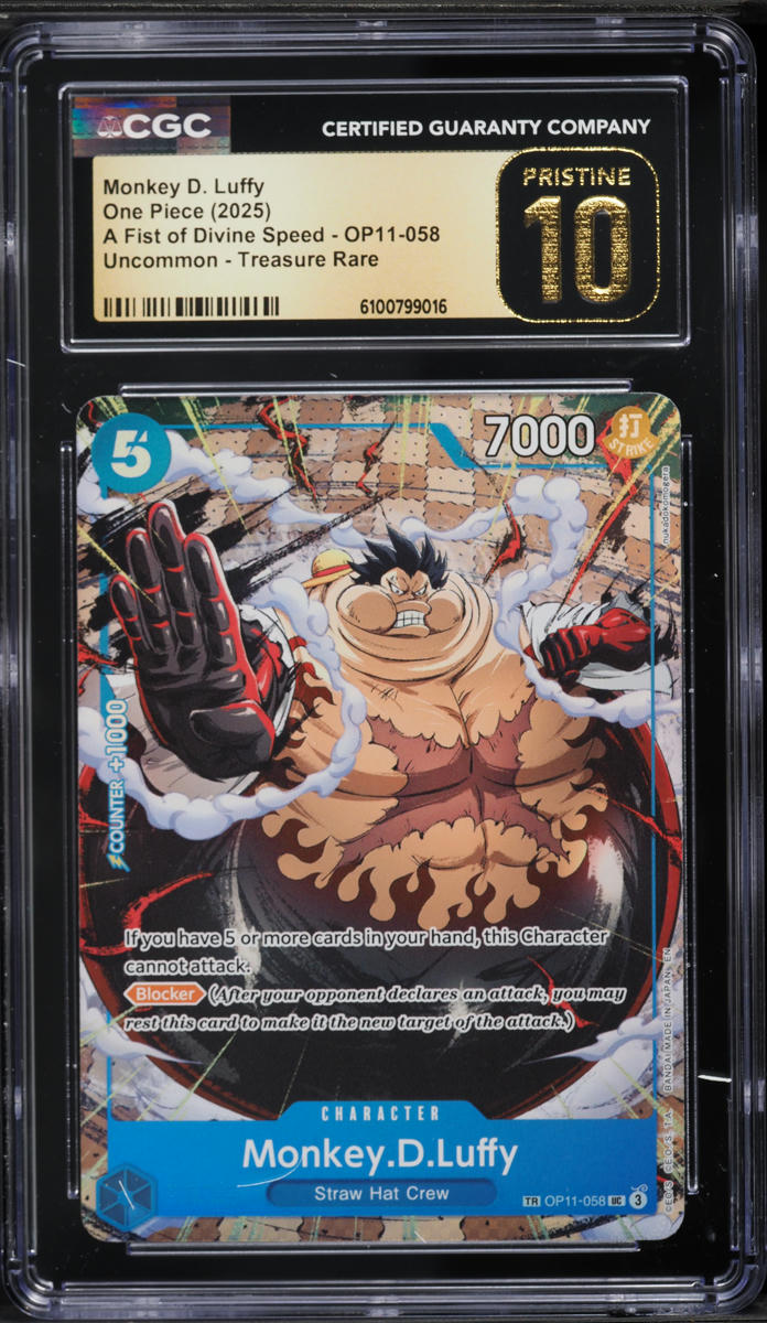 2025 One Piece A Fist Of Divine Speed Treasure Rare Monkey D. Luffy # ...