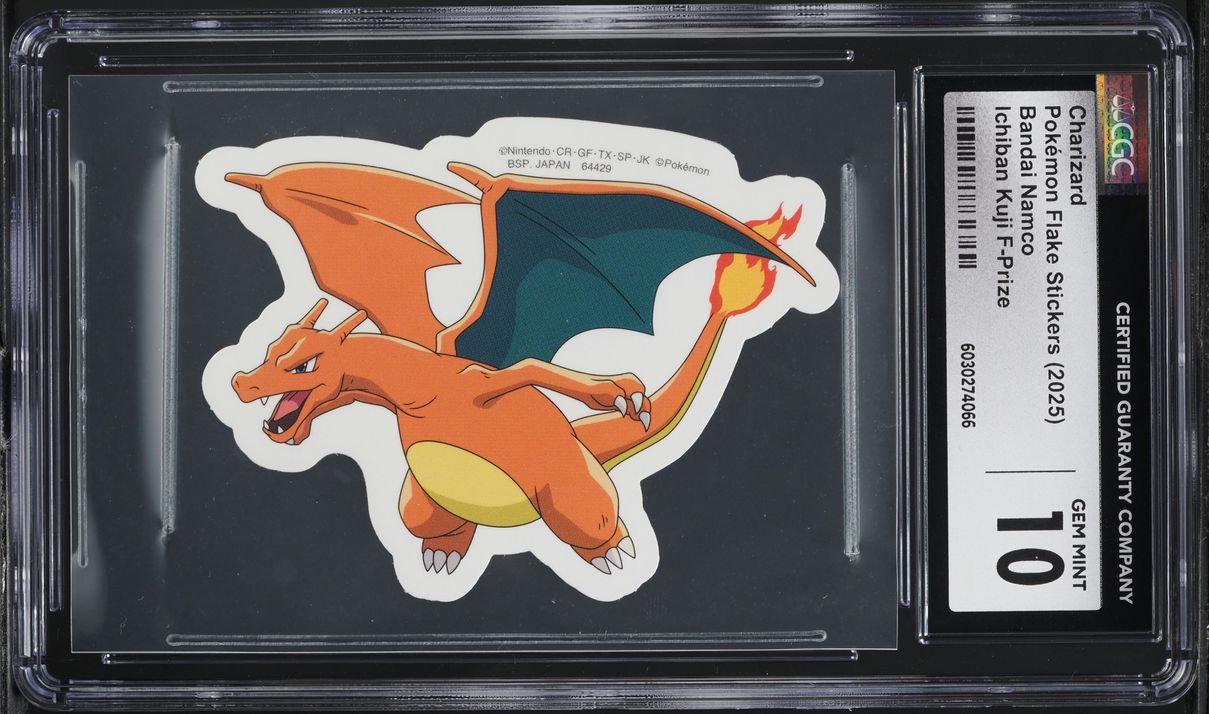 2025 Pokemon Japanese Bandai Flake Sticker Ichiban Kuji F-Prize ...