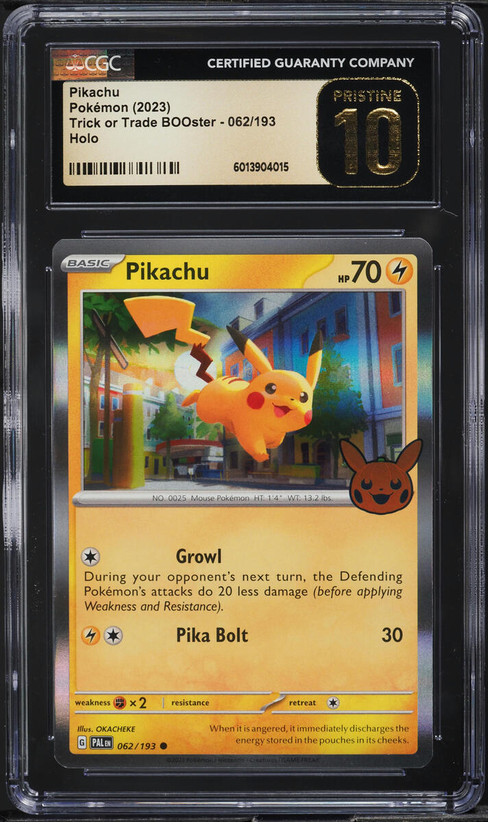 2023 Pokemon SV Trick Or Trade BOOster Holo Pikachu #062 CGC 10 ...