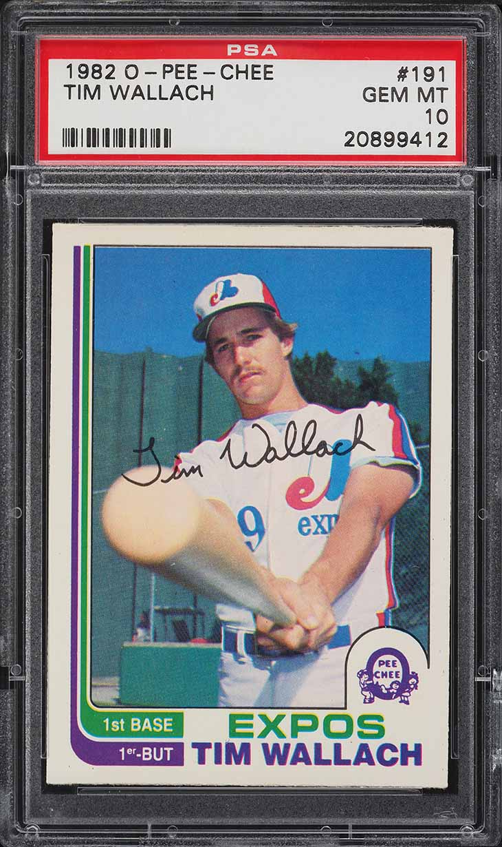 1982 O-Pee-Chee Tim Wallach ROOKIE #191 PSA 10 GEM MINT on Fanatics Collect