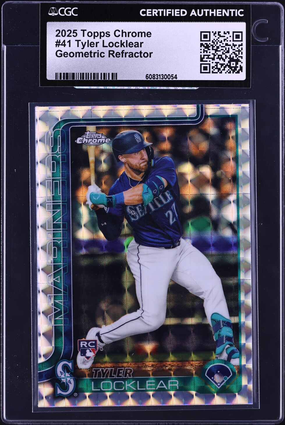 2025 Topps Chrome Geometric Refractor Tyler Locklear ROOKIE #41 CGC ...