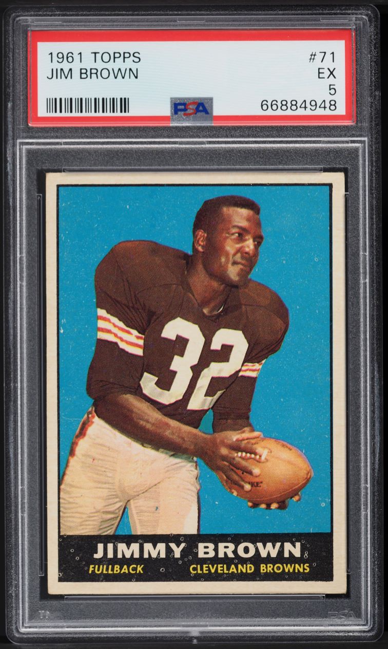 1961 Topps Football Jim Brown #71 PSA 5 EX on Fanatics Collect
