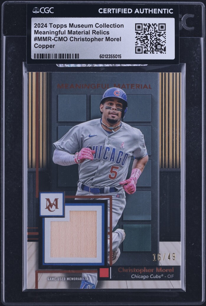 2024 Topps Museum Collection Copper Christopher Morel PATCH /49 CGC ...