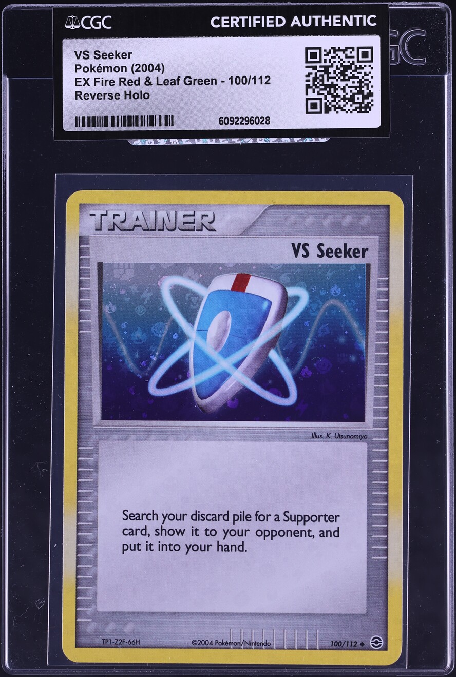 2004 Pokemon EX Fire Red & Leaf Green Reverse Holo VS Seeker #100 CGC ...