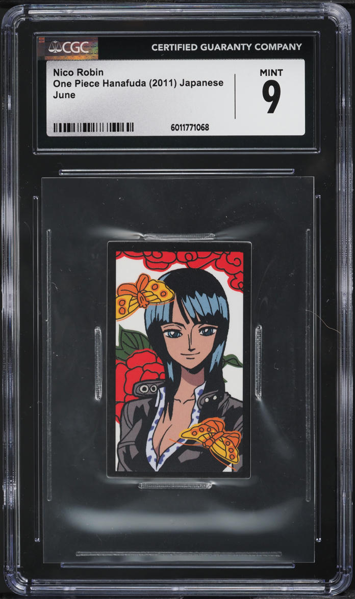 2011 One Piece Japanese Hanafuda Playing Cards June Nico Robin CGC 9 ...