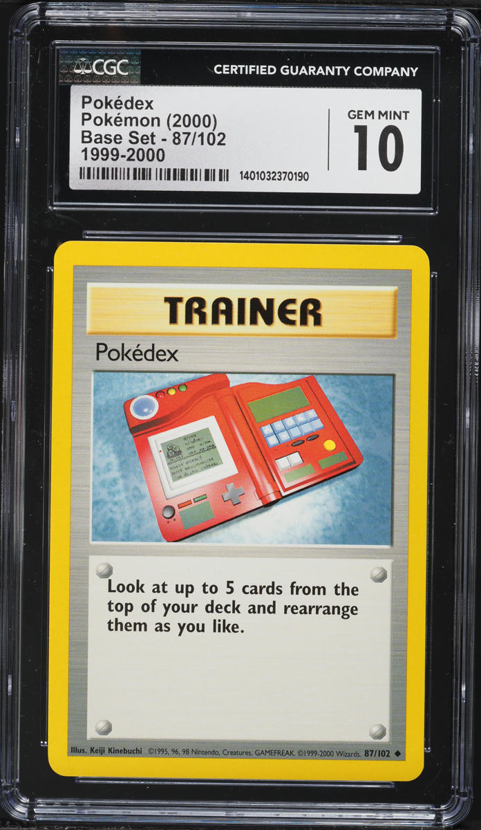 1999-2000 Pokemon Base Set Pokedex #87 CGC 10 GEM MINT on Fanatics Collect