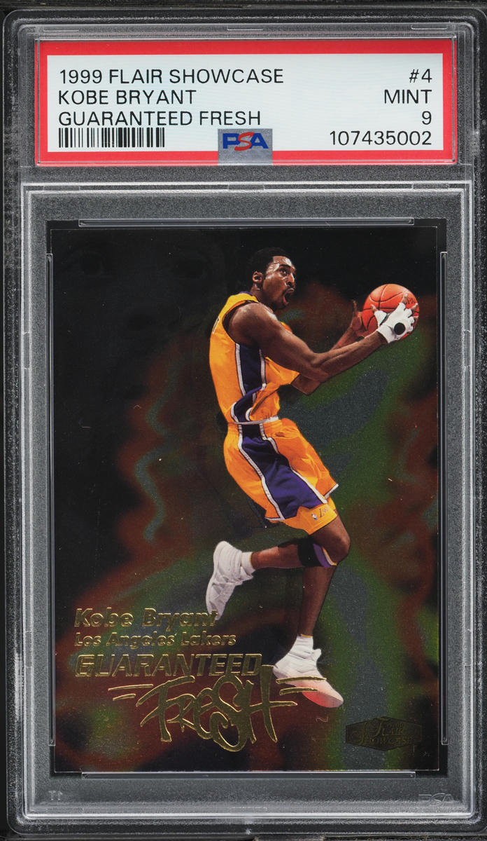 1999 Flair Showcase Guaranteed Fresh Kobe Bryant #4 PSA 9 MINT on ...