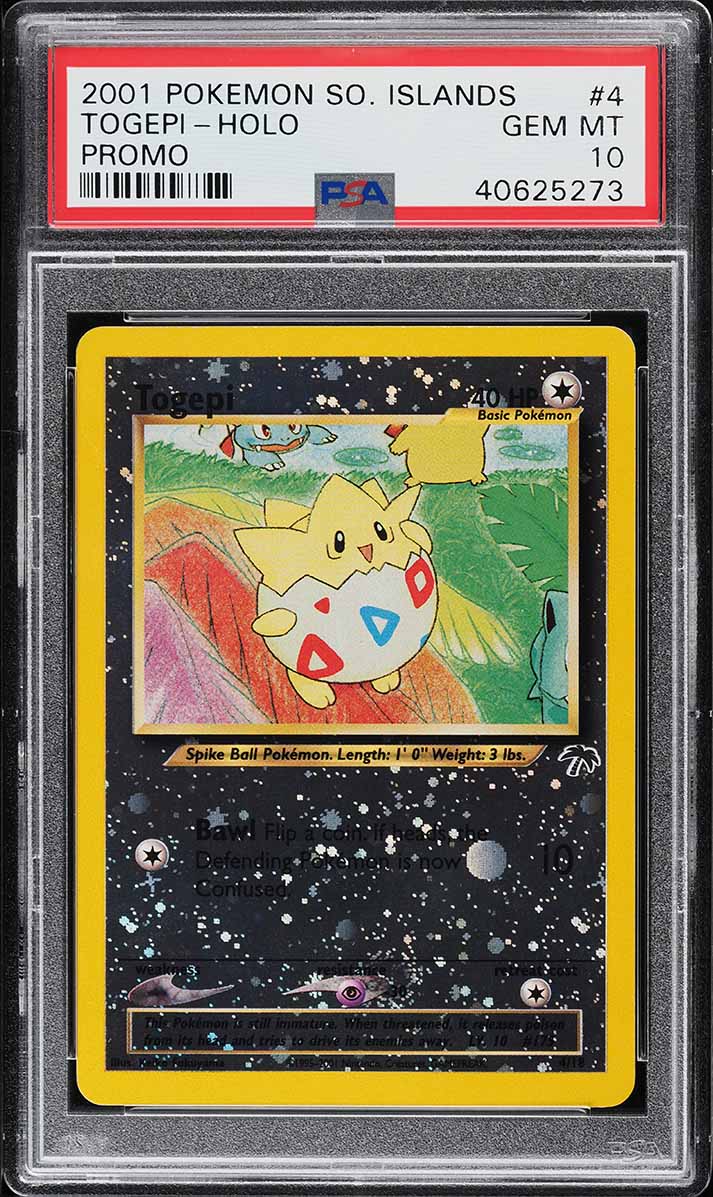2001 Pokemon Southern Islands Promo Holo Togepi #4 PSA 10 GEM MINT on ...