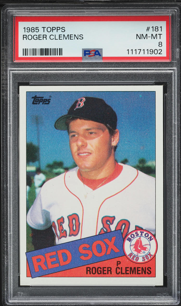 1985 Topps Roger Clemens ROOKIE #181 PSA 8 NM-MT on Fanatics Collect