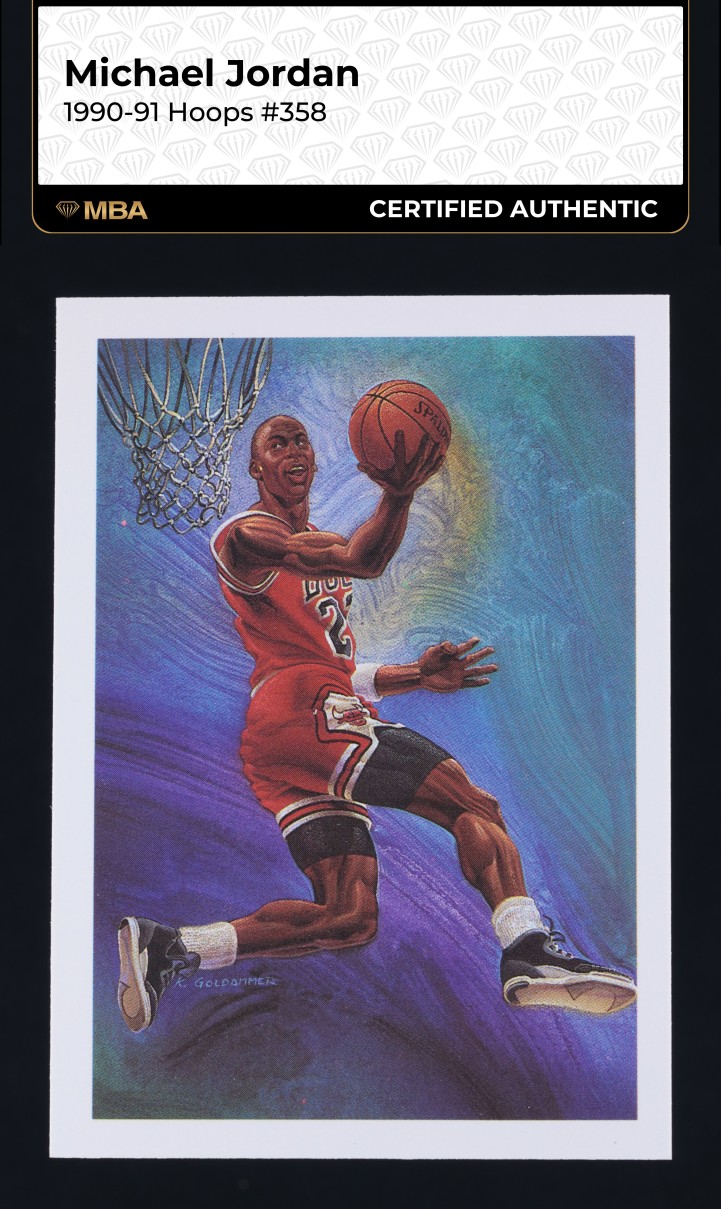 1990 Hoops Michael Jordan #358 MBA AUTH on Fanatics Collect