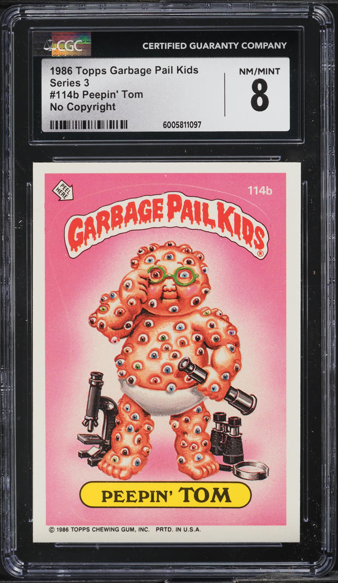 1986 Topps Garbage Pail Kids Series 3 Peepin' Tom #114b CGC 8 NM-MT on ...