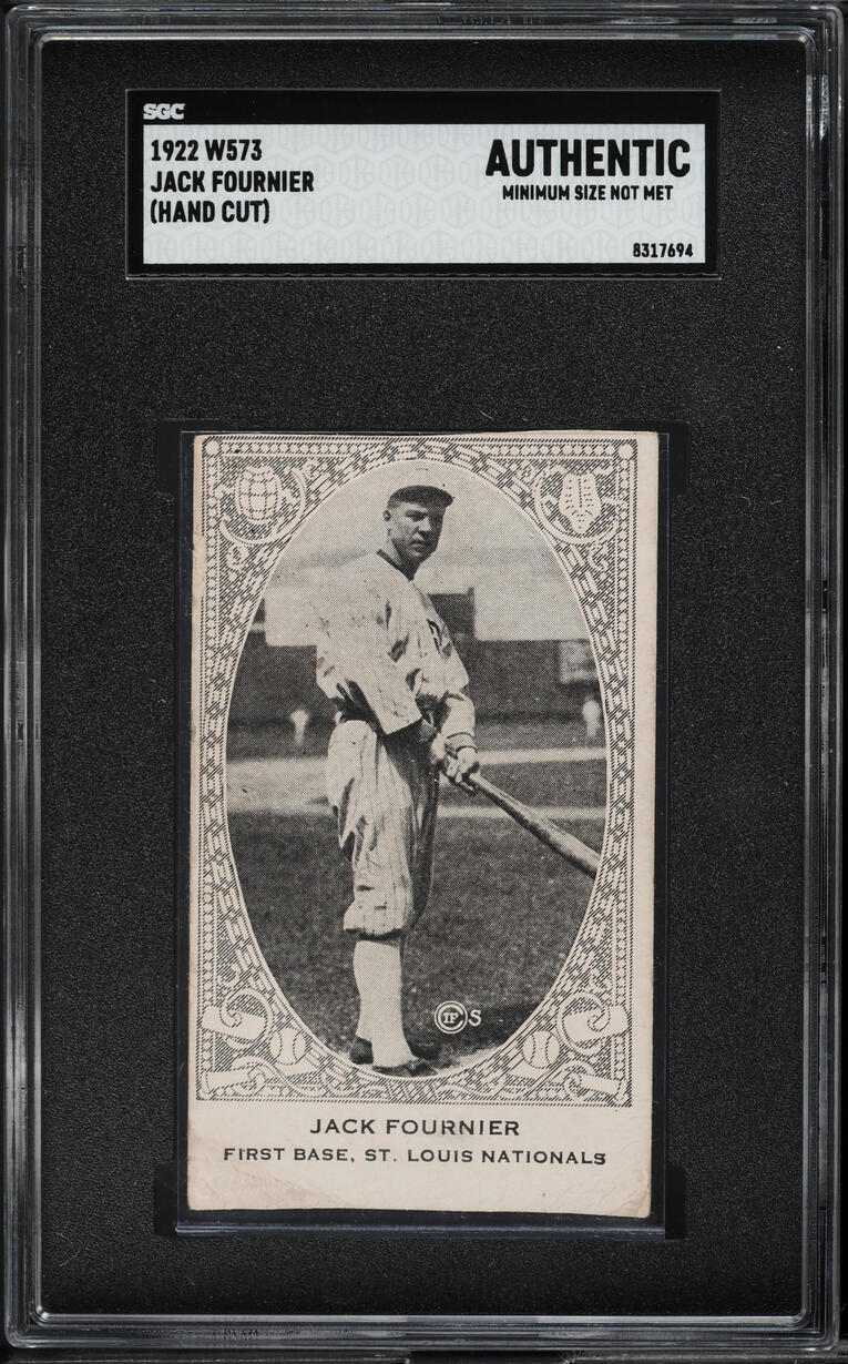 1922 W573 Jack Fournier SGC AUTH on Fanatics Collect