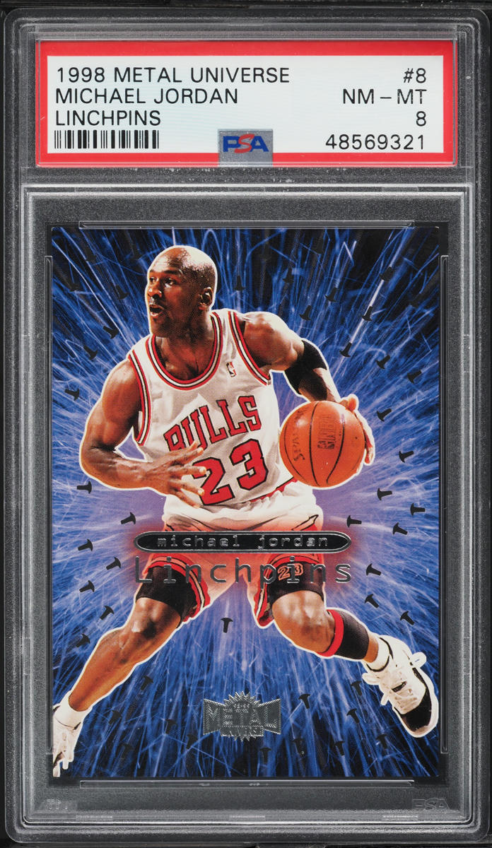1998 Metal Universe Linchpins Michael Jordan #8 PSA 8 NM-MT on Fanatics ...