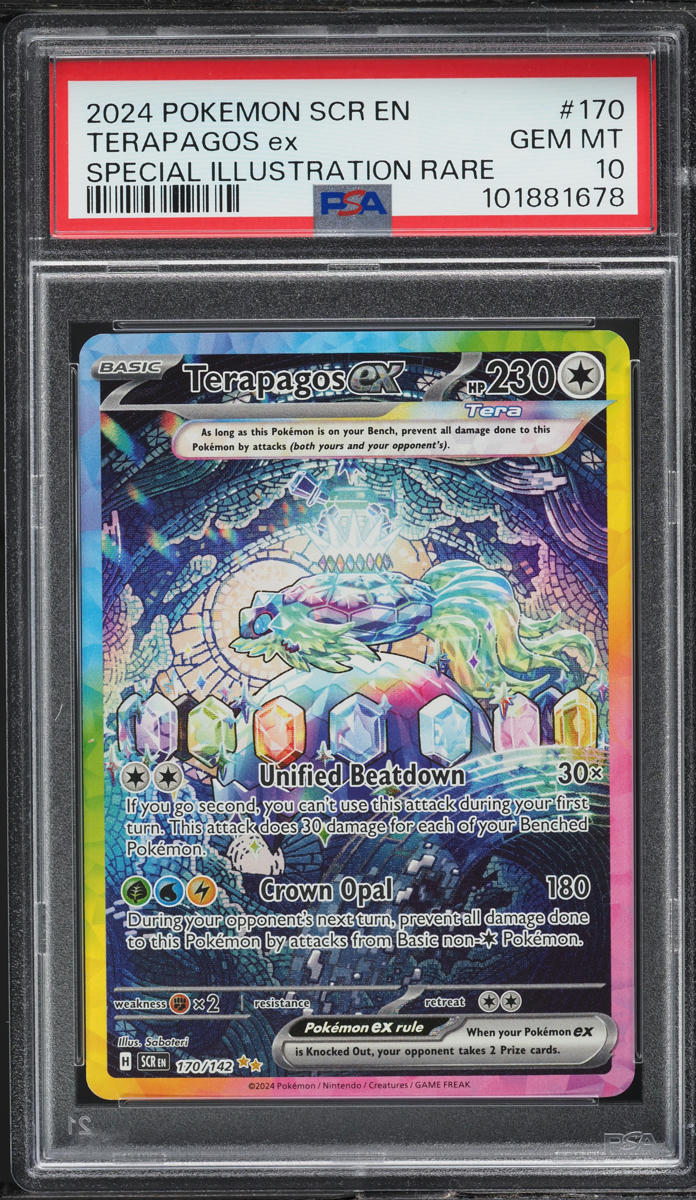 2024 Pokemon SV Stellar Crown SIR Terapagos ex #170 PSA 10 GEM MINT on ...